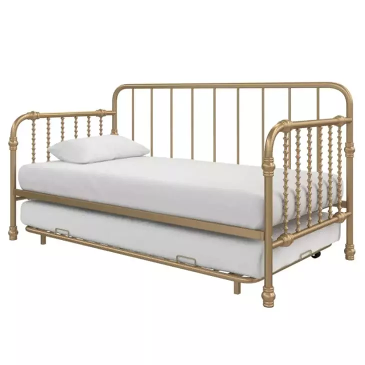 Gambar produk: Little Siki Monarch Hill Wren Kembar Metal Daybed kalawan Trundle