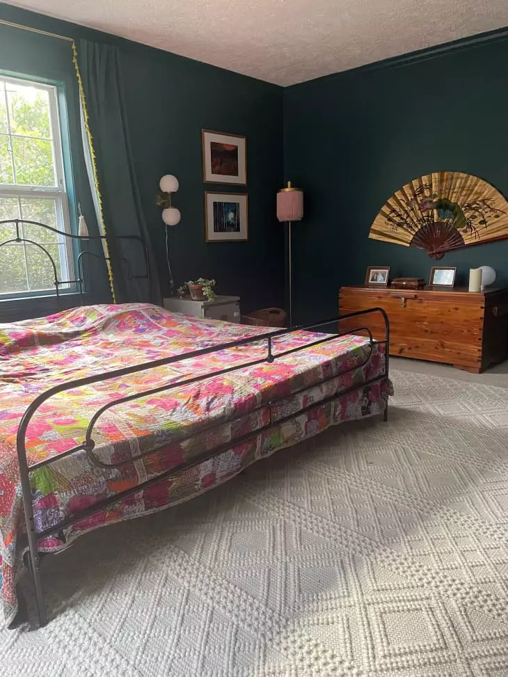 Зялёная спальня