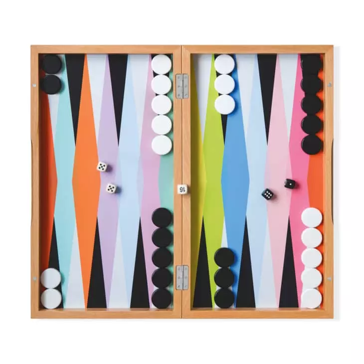 Produkbeeld: Kleurvolle Backgammon-stel