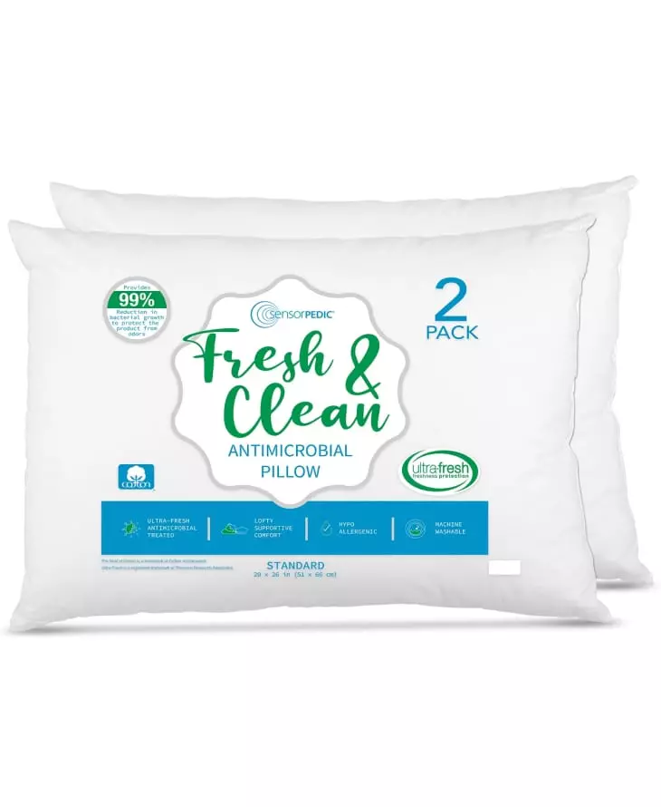 Image du produit : Oreillers antimicrobiens SensorPEDIC Fresh & Clean Ultra-Fresh (paquet de 2)