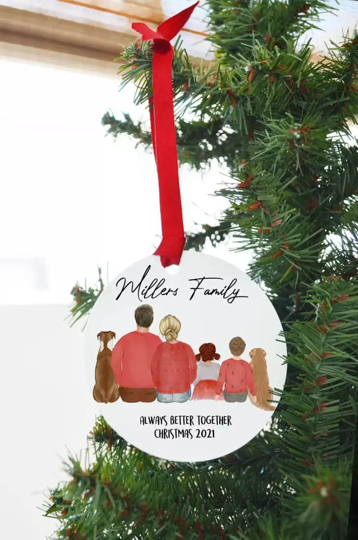 Produktbilde: Glacelis Gifts Christmas Ornament Family 2021