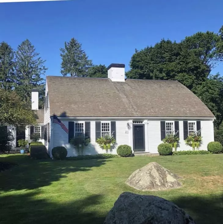 Antique bow roof cape house exterior