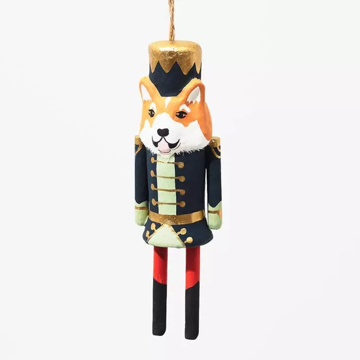 Larawan ng Produkto: Paper Mache Corgi Ornament