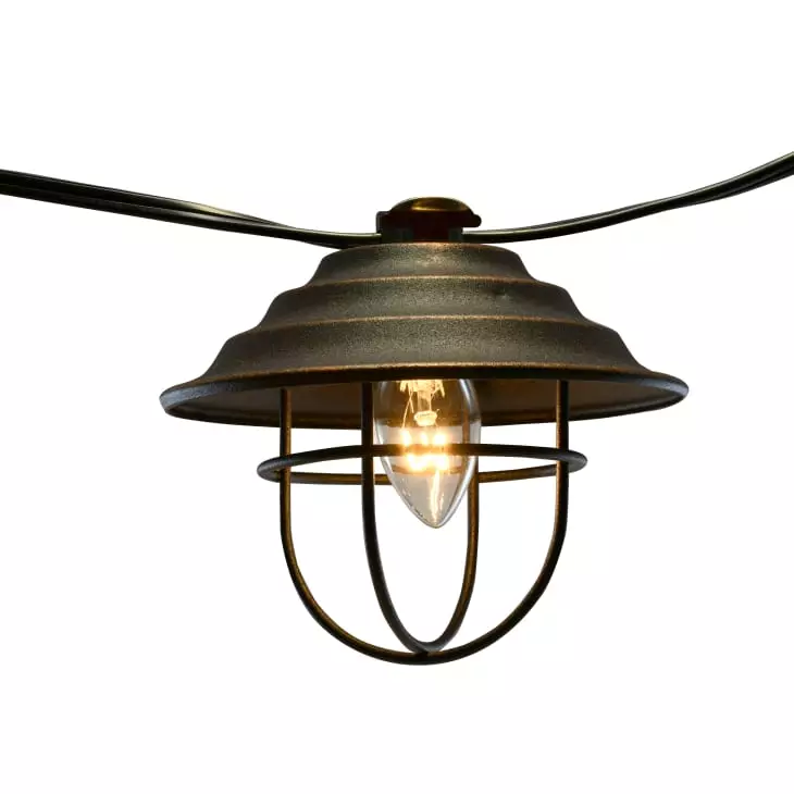 ຮູບພາບຜະລິດຕະພັນ: LumaBase Metal Cafe Bronze String Lights