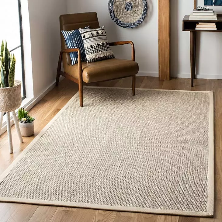 Продукт сүрөтү: Safavieh Natural Fiber Collection Border Sisal Area Rug