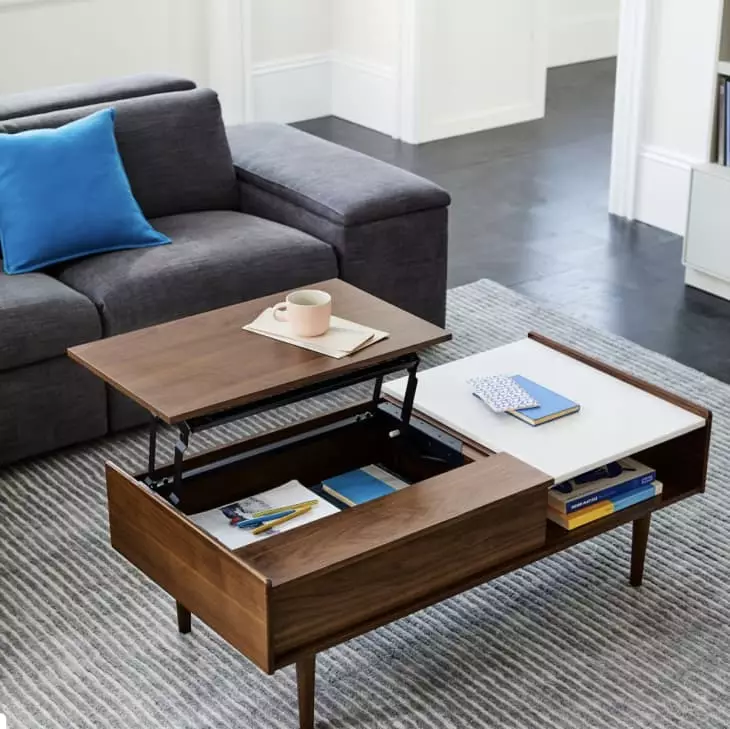 Ata o Oloa: Mid-Century Pop-Up Storage Coffee Table