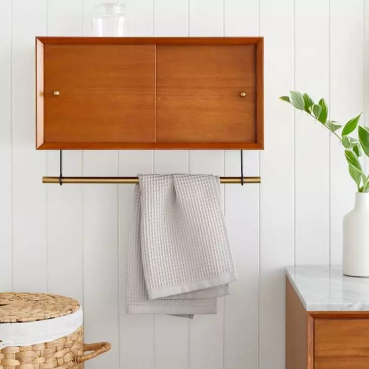 Ata Oloa: Mid Century Bathroom Storage Cabinet