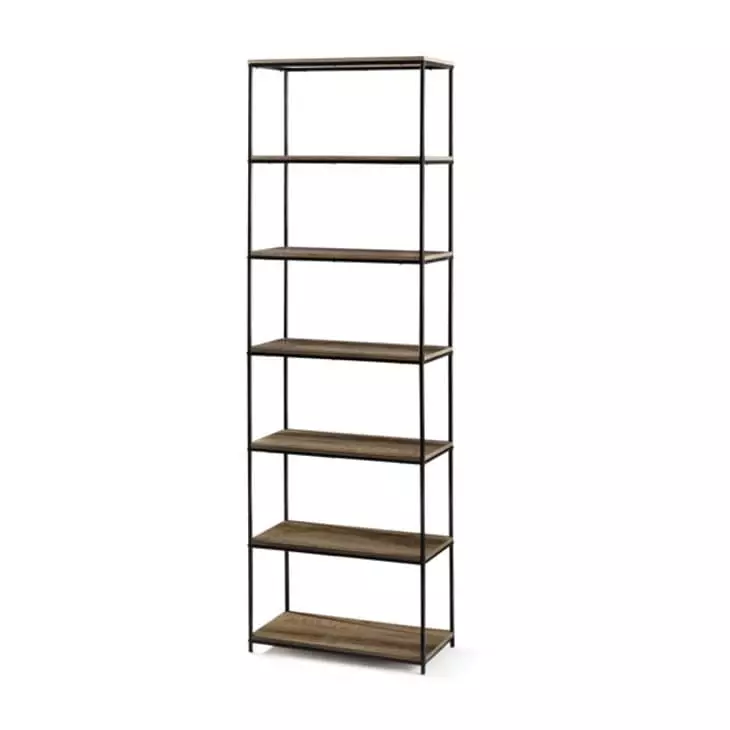 தயாரிப்பு படம்: Mainstays 6-Shelf Metal Frame Bookcase