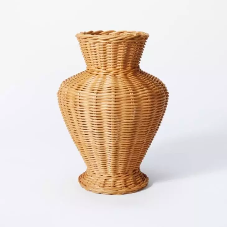 Khoom duab: Lub teeb Woven Vase