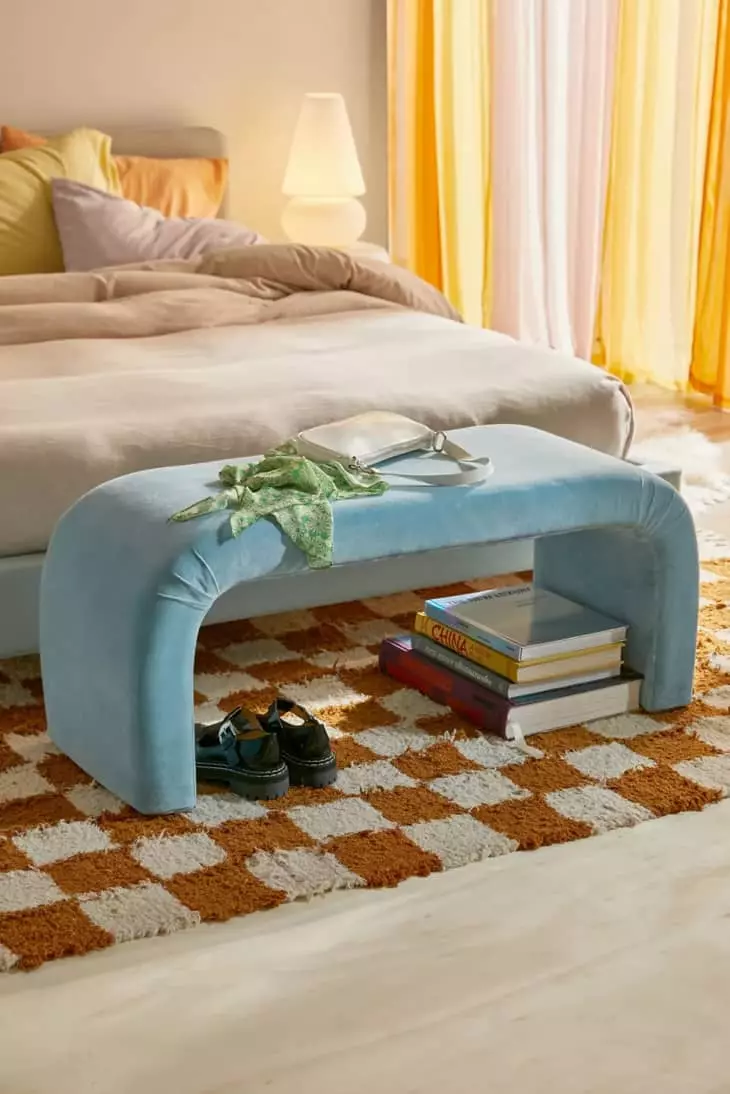 Chithunzi Chojambula: Juliette Velvet Bench