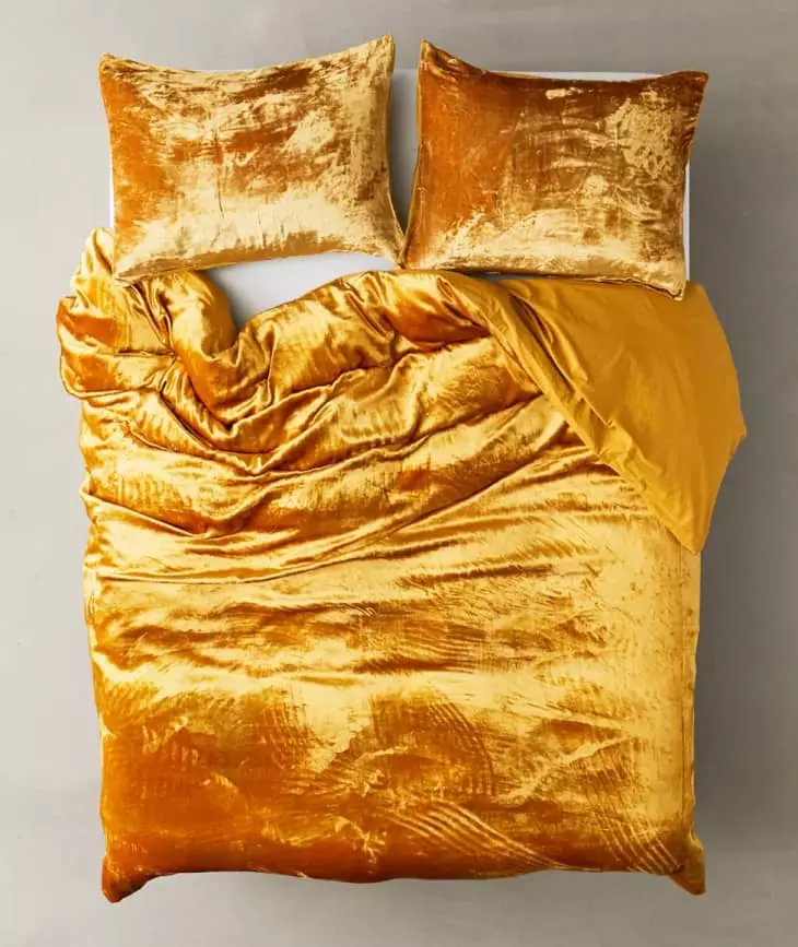 Igishushanyo cyibicuruzwa: Skye Kumenagura Velvet Duvet Igipfukisho