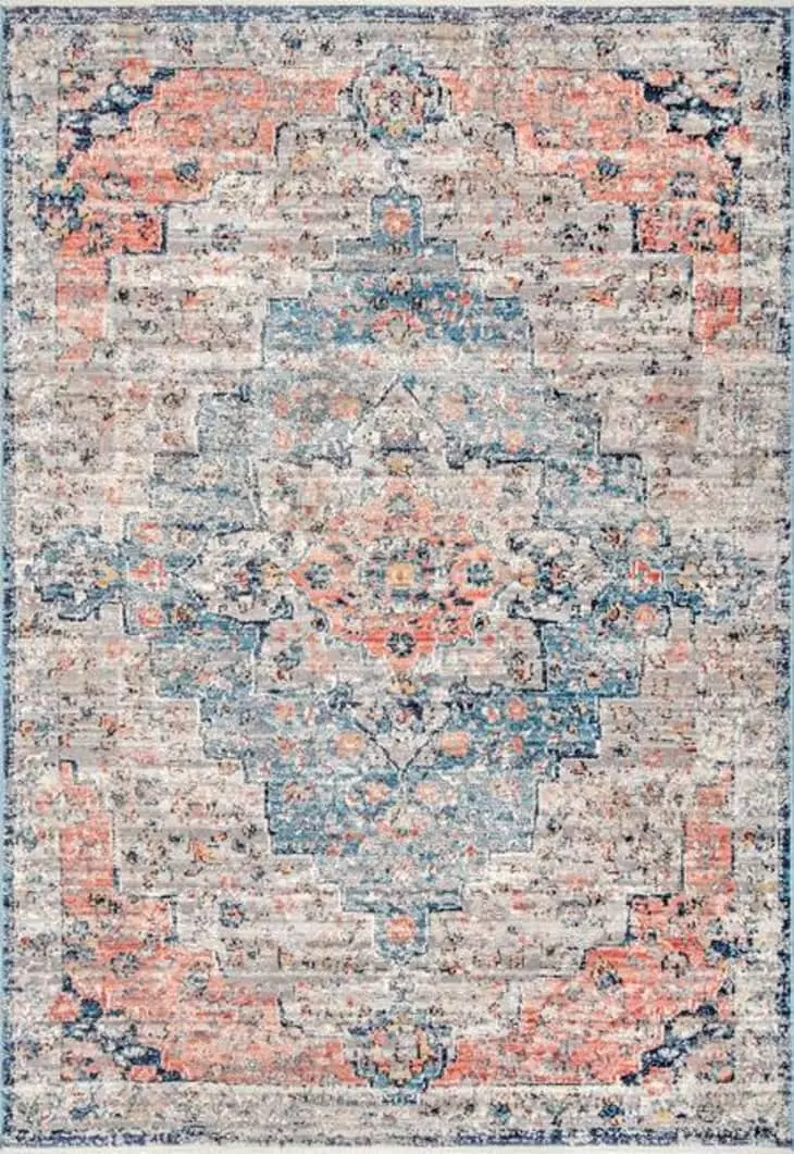 Məhsul şəkli: Multi Flourishing Medallion Area Rug.jpeg, 5'3