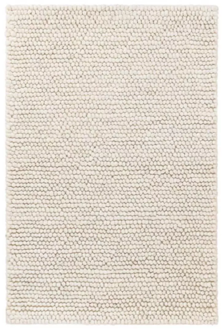 ထုတ်ကုန်ပုံ- Niels Ivory Woven Wool/Viscose Rug၊ 5' x 8'