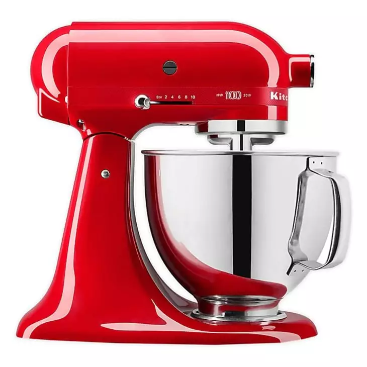 Produktbillede: KitchenAid Queen of Hearts 5qt. Stativmixer i rød