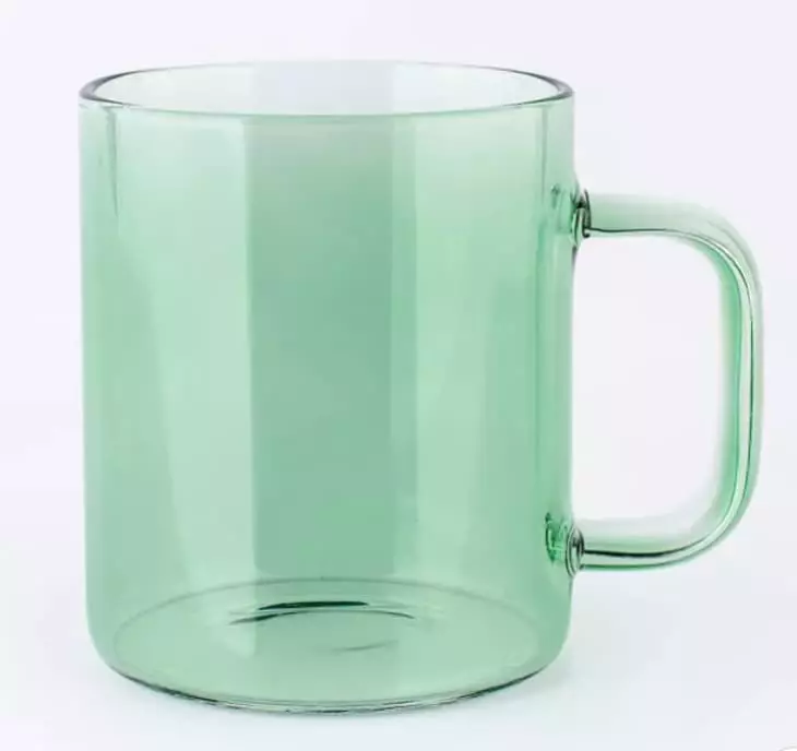 Igishushanyo cyibicuruzwa: 14oz Ikirahure Mug Icyatsi - Umuhanda wa Parker