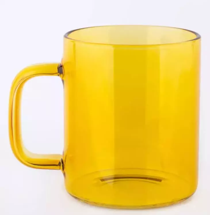 නිෂ්පාදන රූපය: 14oz Glass Mug Yellow - Parker Lane