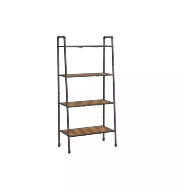 Isithombe somkhiqizo: 4-Tier Ladder Shelf Black