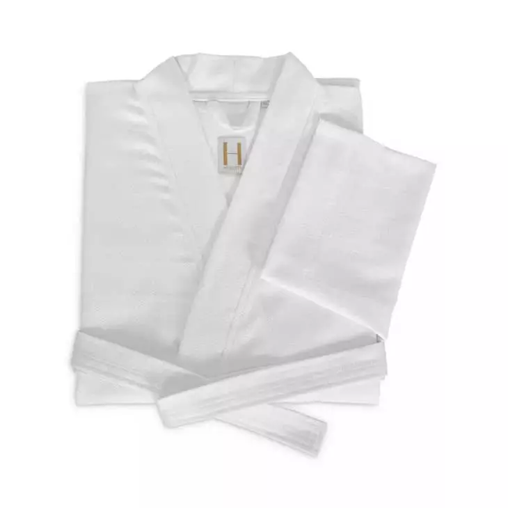 Product Image: H los ntawm Frette Piqué Kimono Bathrobe