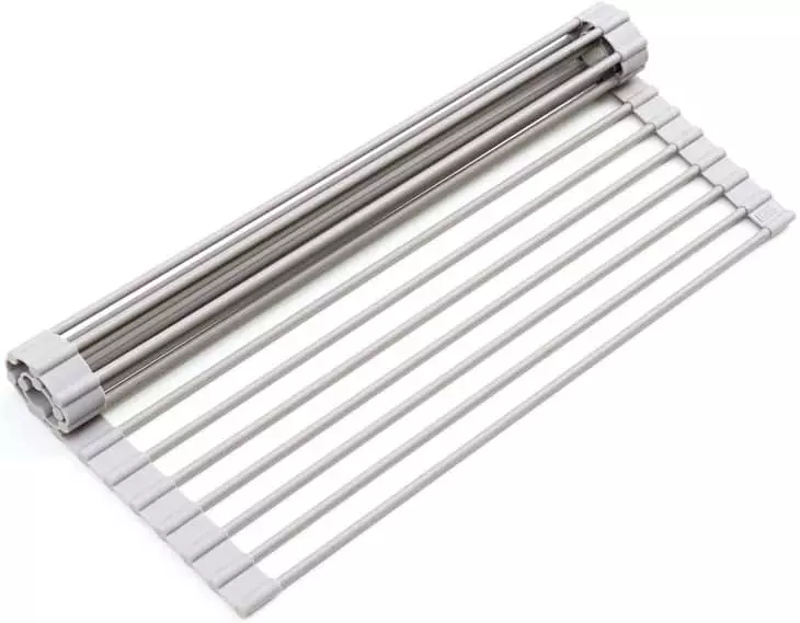 Larawan ng Produkto: Surpahs Over-the-Sink Roll-Up Dish Drying Rack