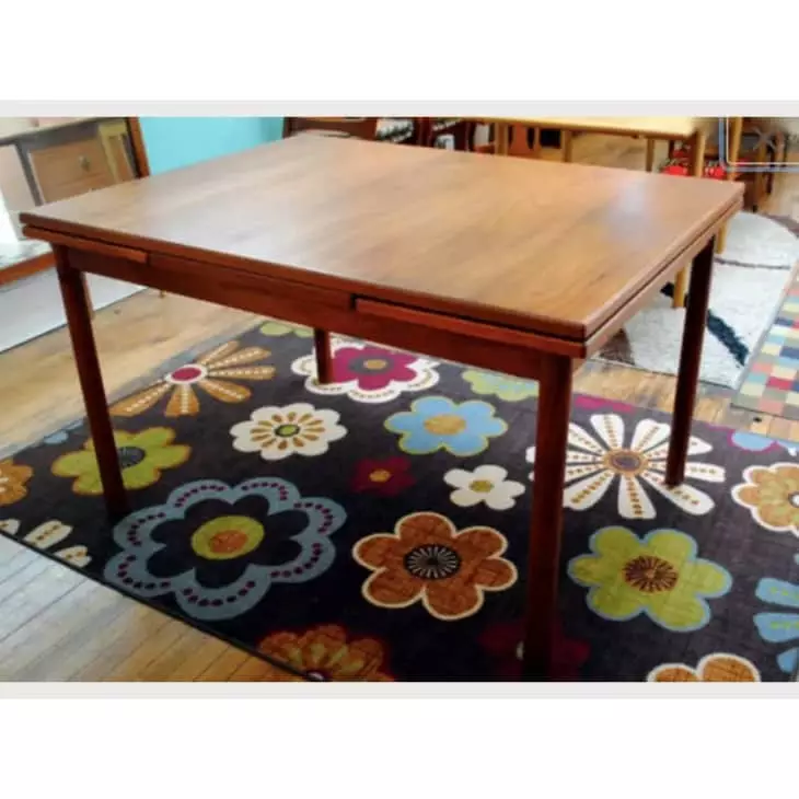 Imaj pwodwi: Vintage Danwa modèn Teak Dining Table