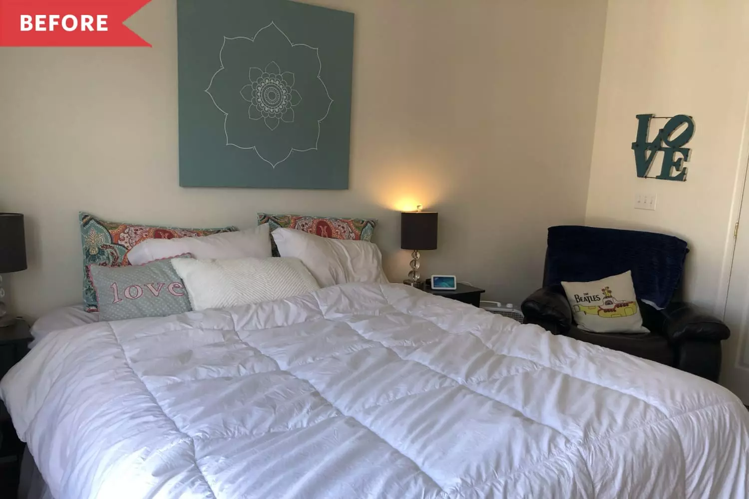 Sateuacan sareng Saatos: Kamar Ngabosenkeun Kéngingkeun Facelift Kandel, Warna-warni ngan ukur $150